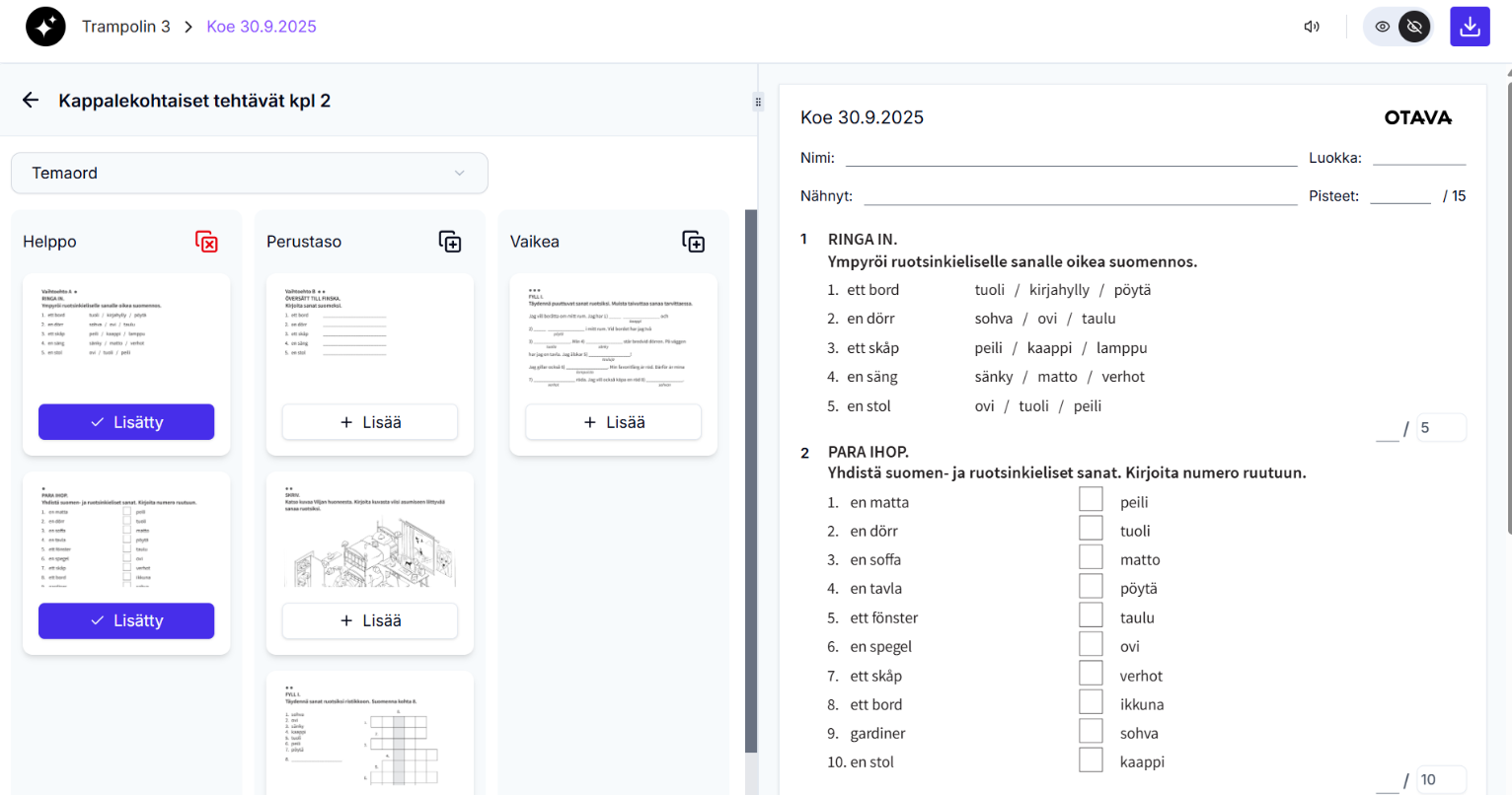 Koetyökalu uudistuu! - Otava Oppiminen